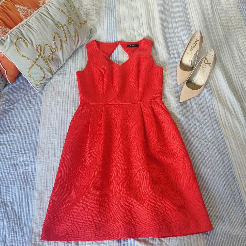Ellen Tracy Fit And Flare Dress - Gem